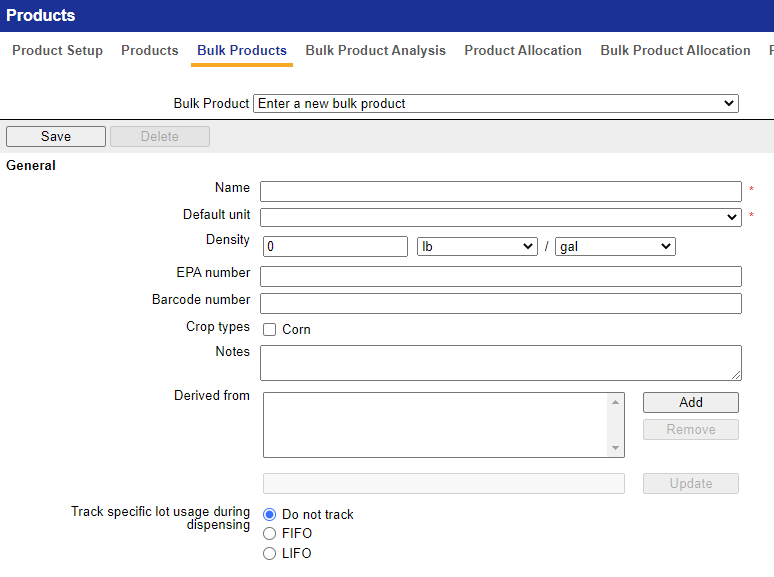 Maintaining Products in Terminal Management TMX